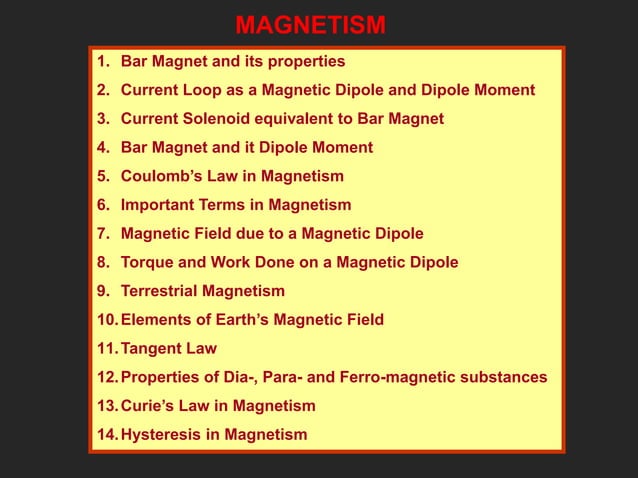 Magnetism and Matter,Current loop as a magnetic dipole and its magnetic ...