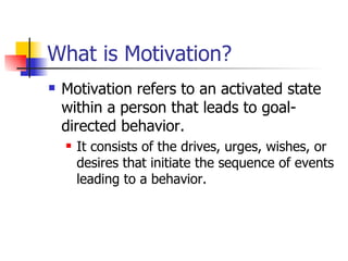 Ch 5 Motivation | PPT