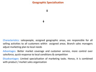 Ch5 organizing and staffing the salesforce11111 | PPTX