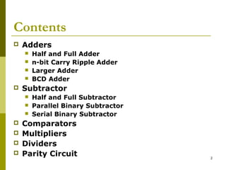 Logic Design - Chapter 5: Part2 Ddders | PPT