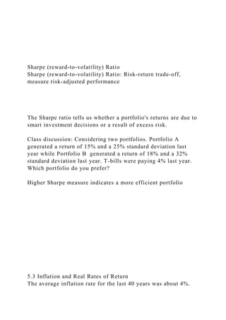 Ch5 Portfolio Theory -Risk and ReturnLiang (Kevin) Guo.docx
