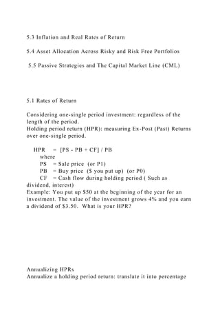 Ch5 Portfolio Theory -Risk and ReturnLiang (Kevin) Guo.docx