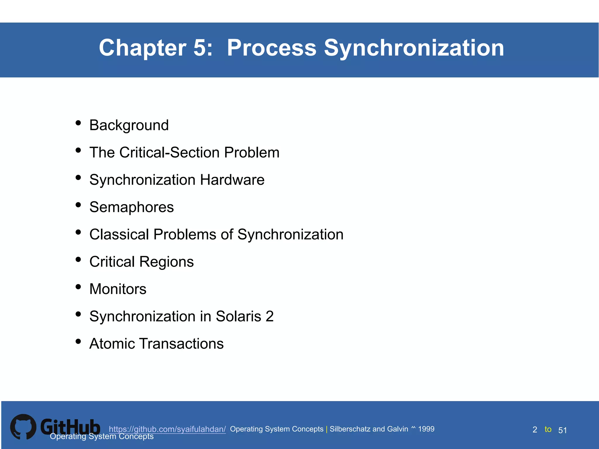 Ch5 process synchronization | PDF