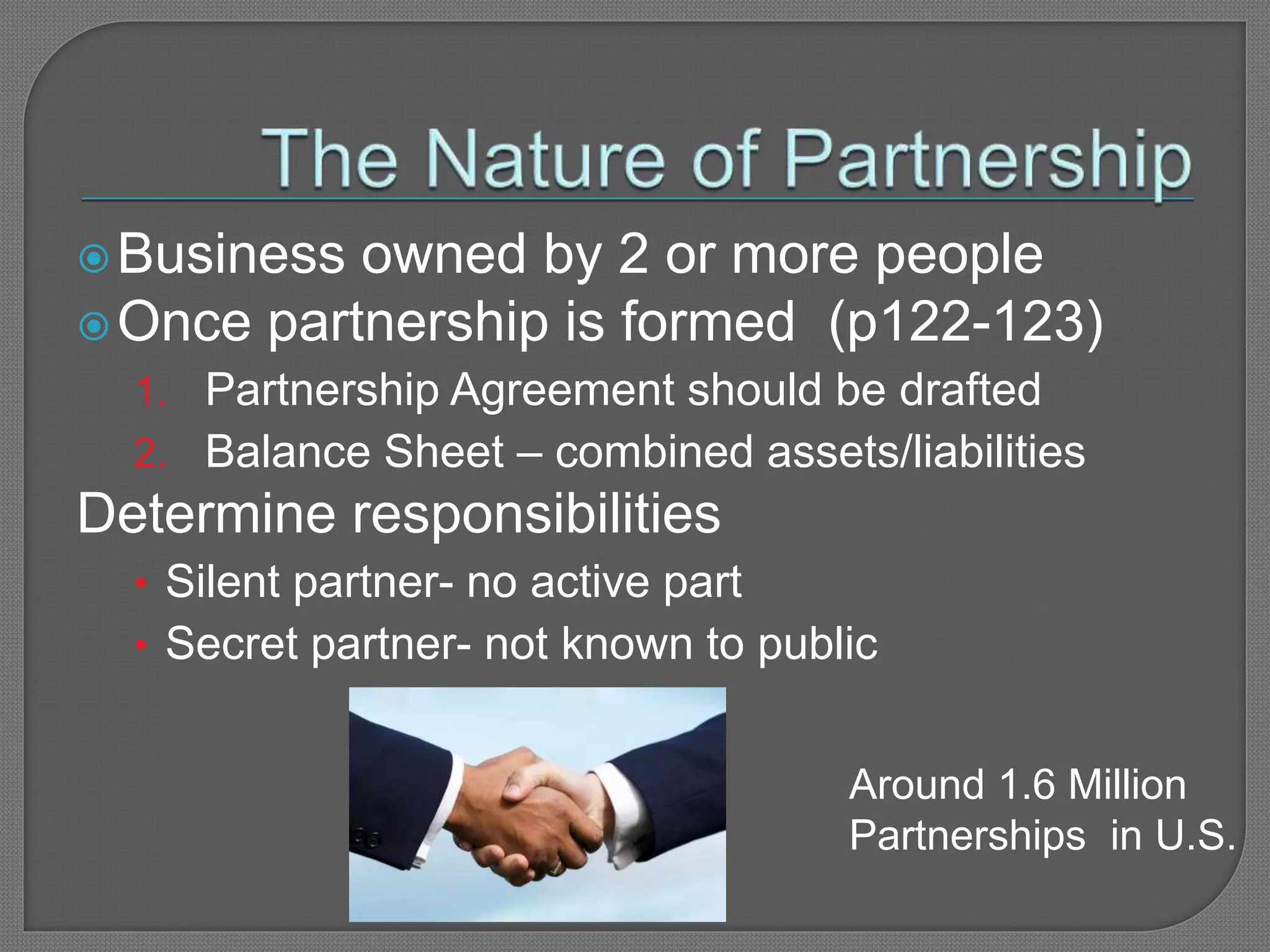 Ch 5 proprietorship & partnerships | PPT