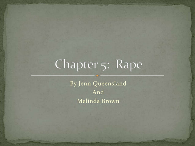 Ch5 rape | PPT