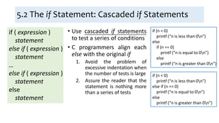 Ch5 Selection Statements | PPT