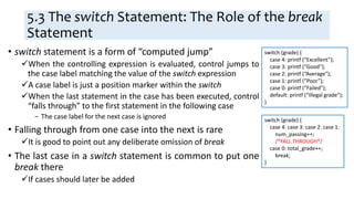 Ch5 Selection Statements | PPT