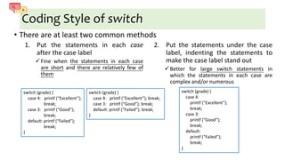 Ch5 Selection Statements | PPT