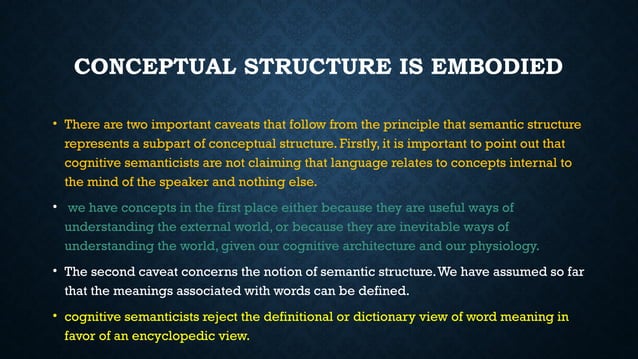 Introduction to cognitive semantics.pptx | Science