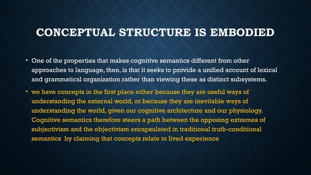 Introduction to cognitive semantics.pptx | Science