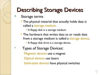 Ch5 storagedevices(updated) | PPT