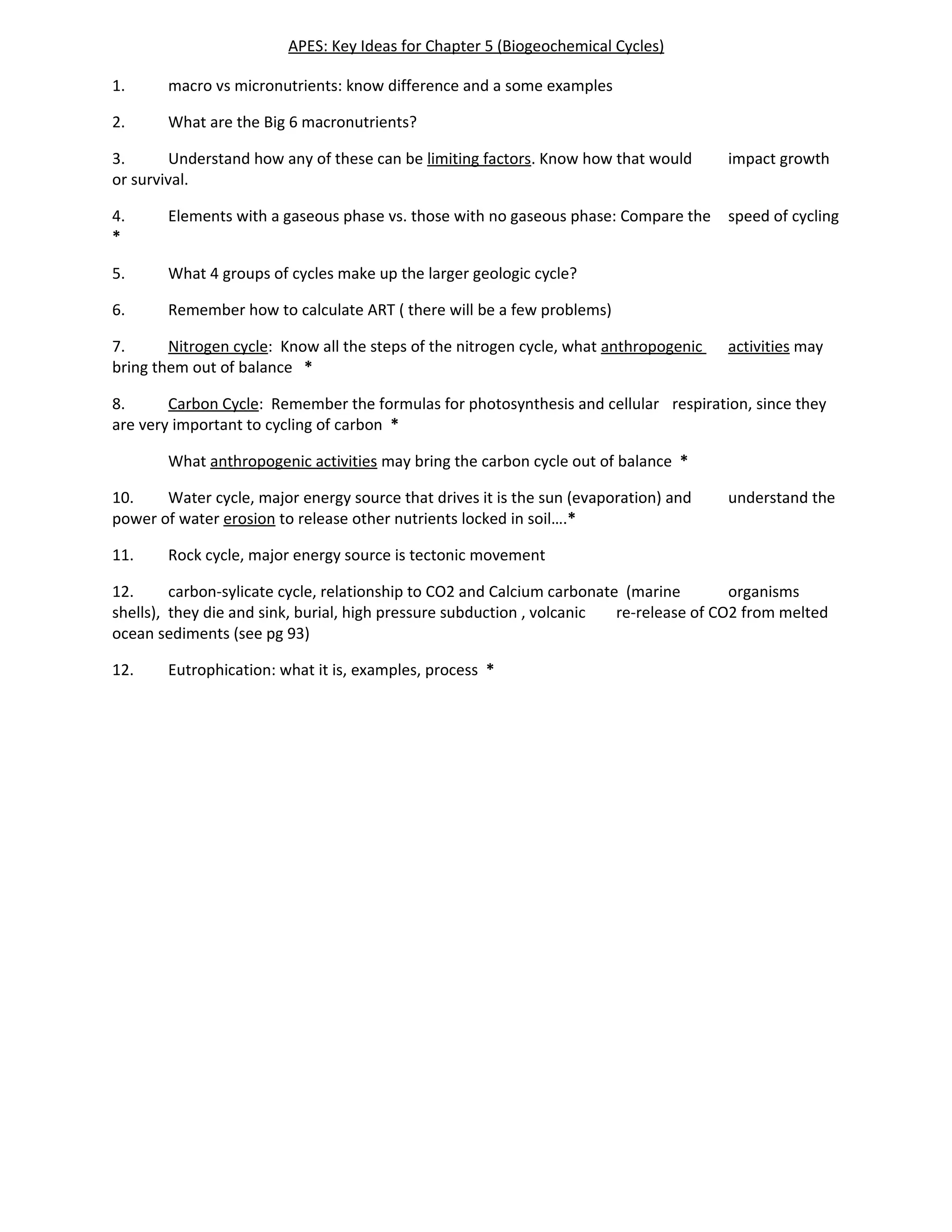 Ch 5 key concepts | DOC