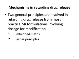Ch 5 sustained release dosage forms industrial pharmacy | PPTX