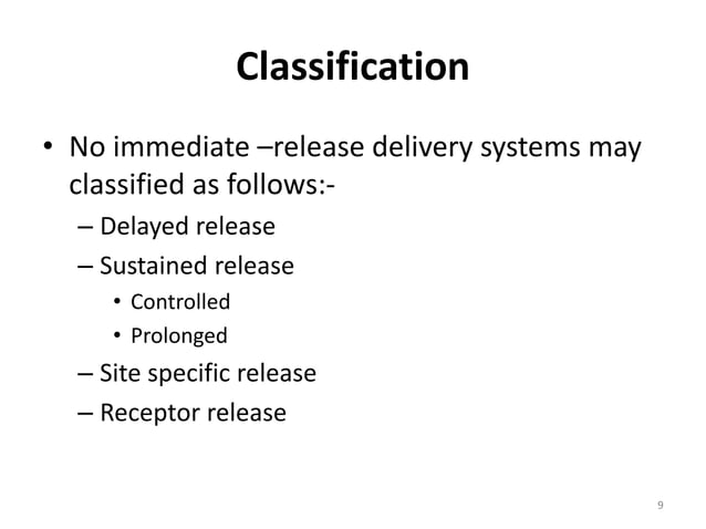 Ch 5 sustained release dosage forms industrial pharmacy | PPTX ...