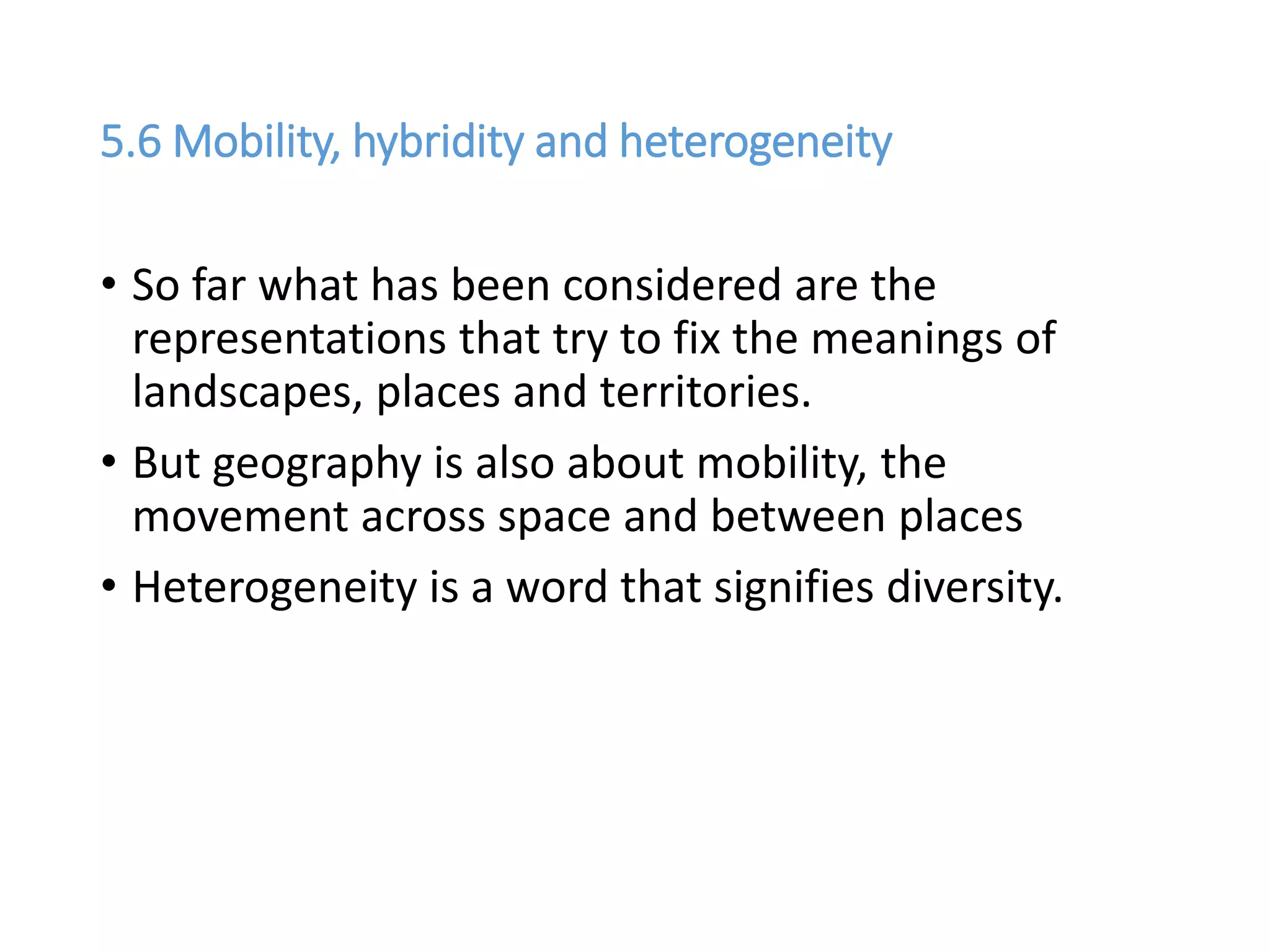 Ch5_topographies of culture geography, meaning and power | PPTX