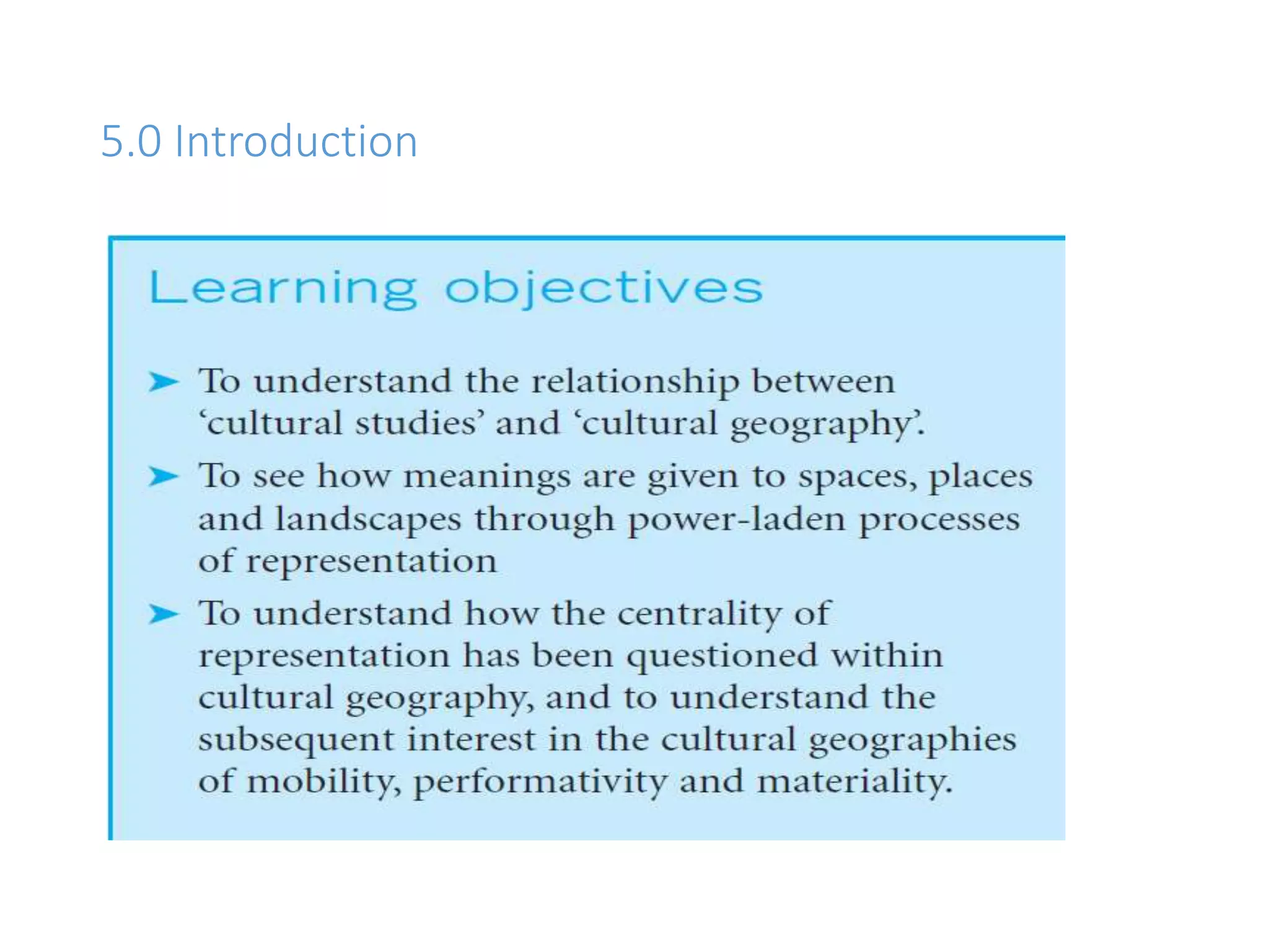 Ch5_topographies of culture geography, meaning and power | PPTX