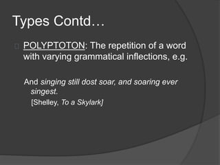 Chapter 5 "Verbal Repetitions", of "A Linguistic Guide to Poetry," by ...