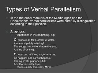 Chapter 5 "Verbal Repetitions", of "A Linguistic Guide to Poetry," by ...