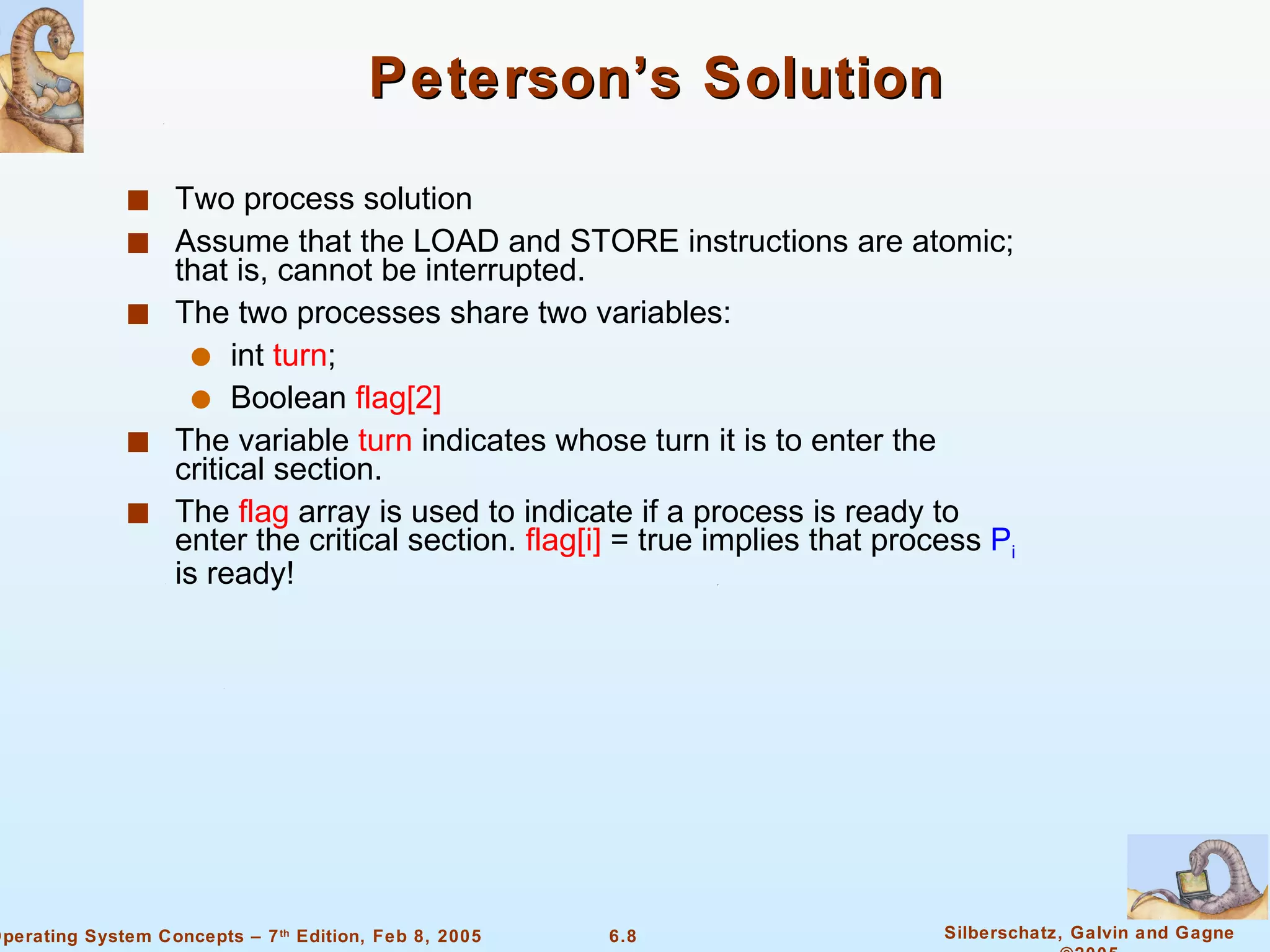 Chapter 6 - Process Synchronization | PPT