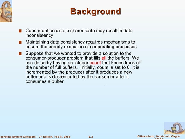 Chapter 6 - Process Synchronization | PPT | Databases | Computer ...