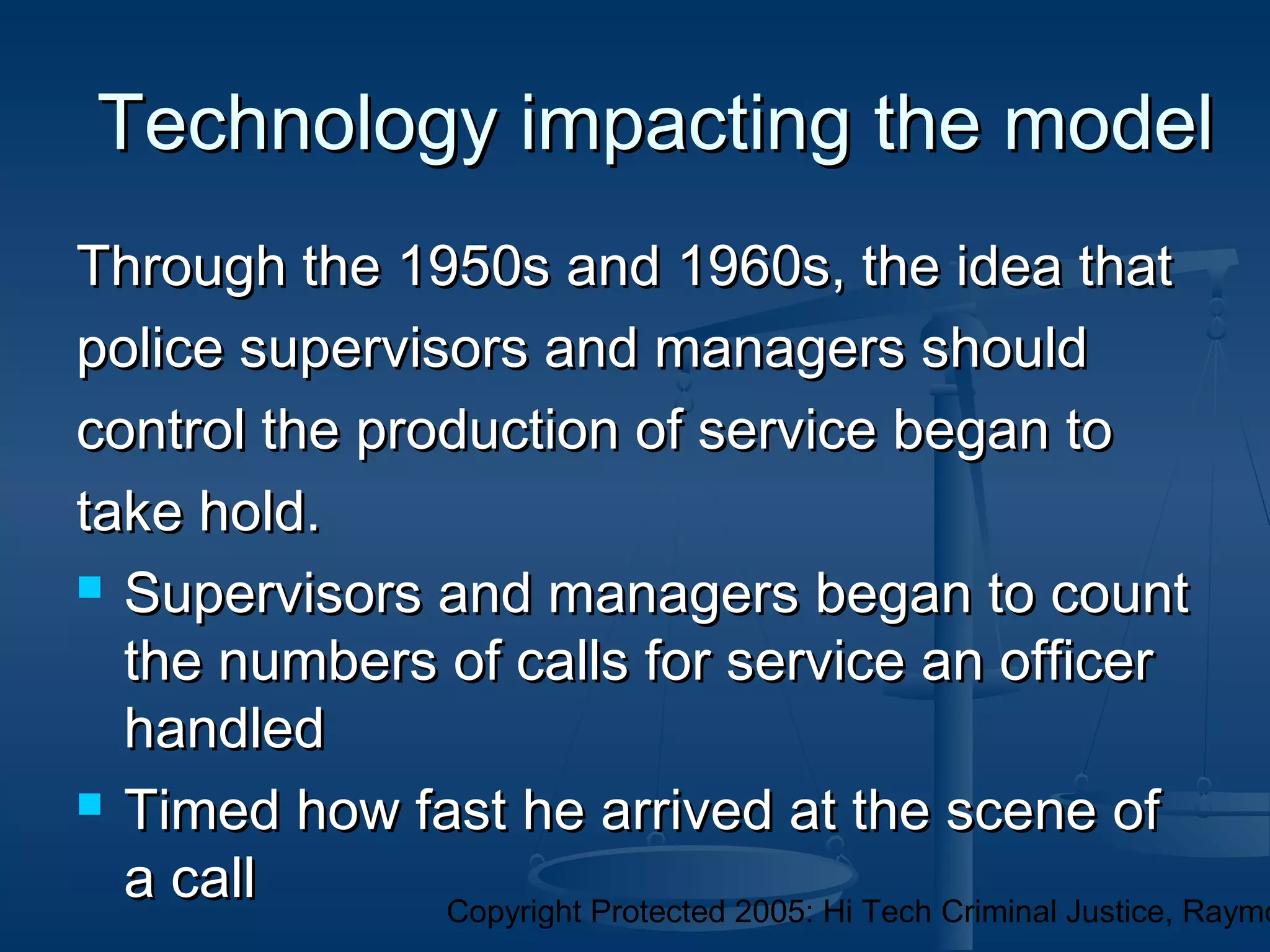 A Brief History of Police Technology | PPT