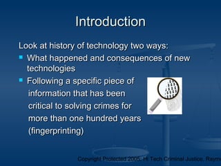 A Brief History of Police Technology | PPT