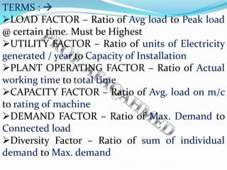 Economics of power generation | PPTX