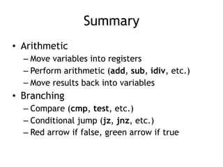 CNIT 126 6: Recognizing C Code Constructs in Assembly | PDF