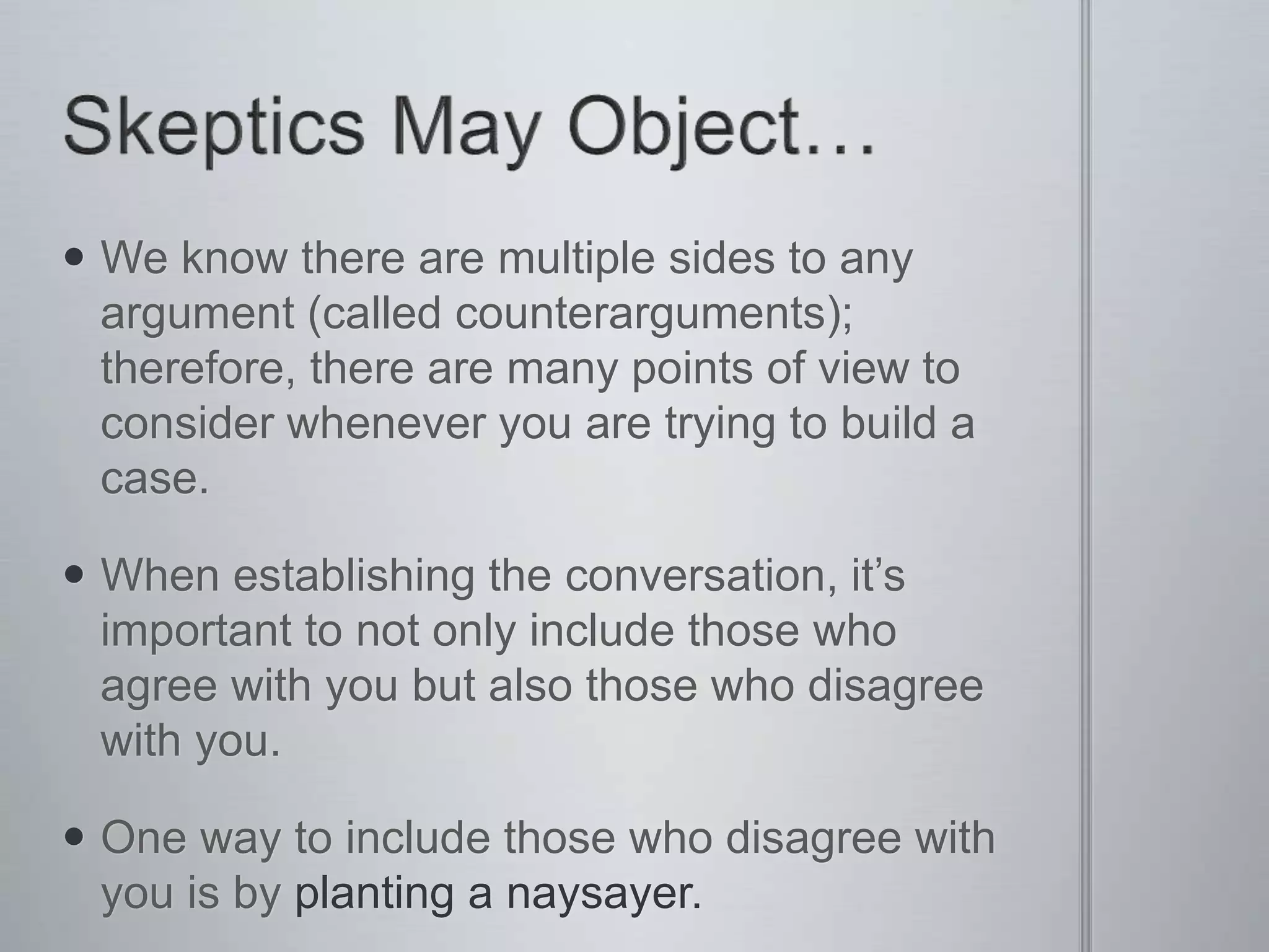 They Say, I Say: Ch 6 | PPTX