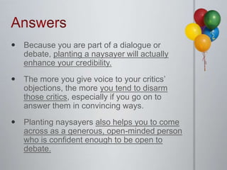 They Say, I Say: Ch 6 | PPTX