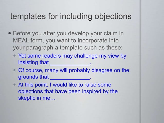 They Say, I Say: Ch 6 | PPTX