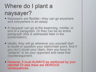 They Say, I Say: Ch 6 | PPTX