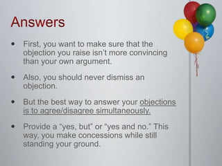 They Say, I Say: Ch 6 | PPTX