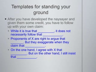 They Say, I Say: Ch 6 | PPTX