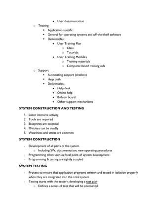 System Development Life Cycle | PDF