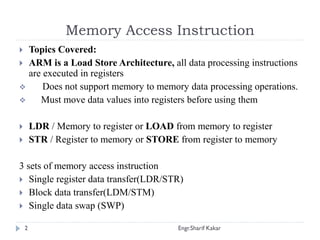 Memory Access Instructions | PDF