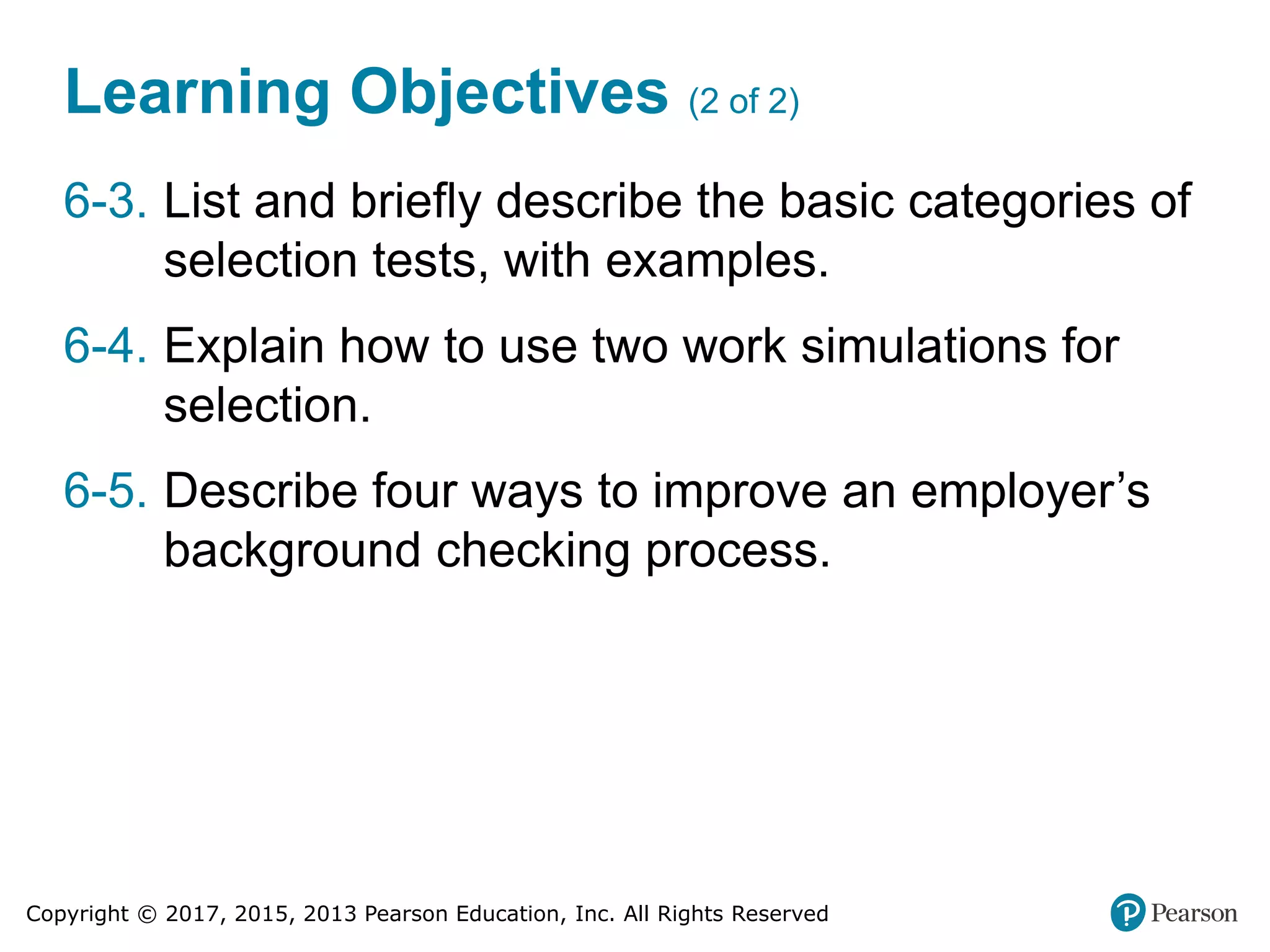 Employee Testing and selection /Human Resource Management | PPT