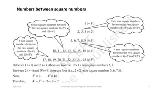 Ch 6. square and squareroots | PDF