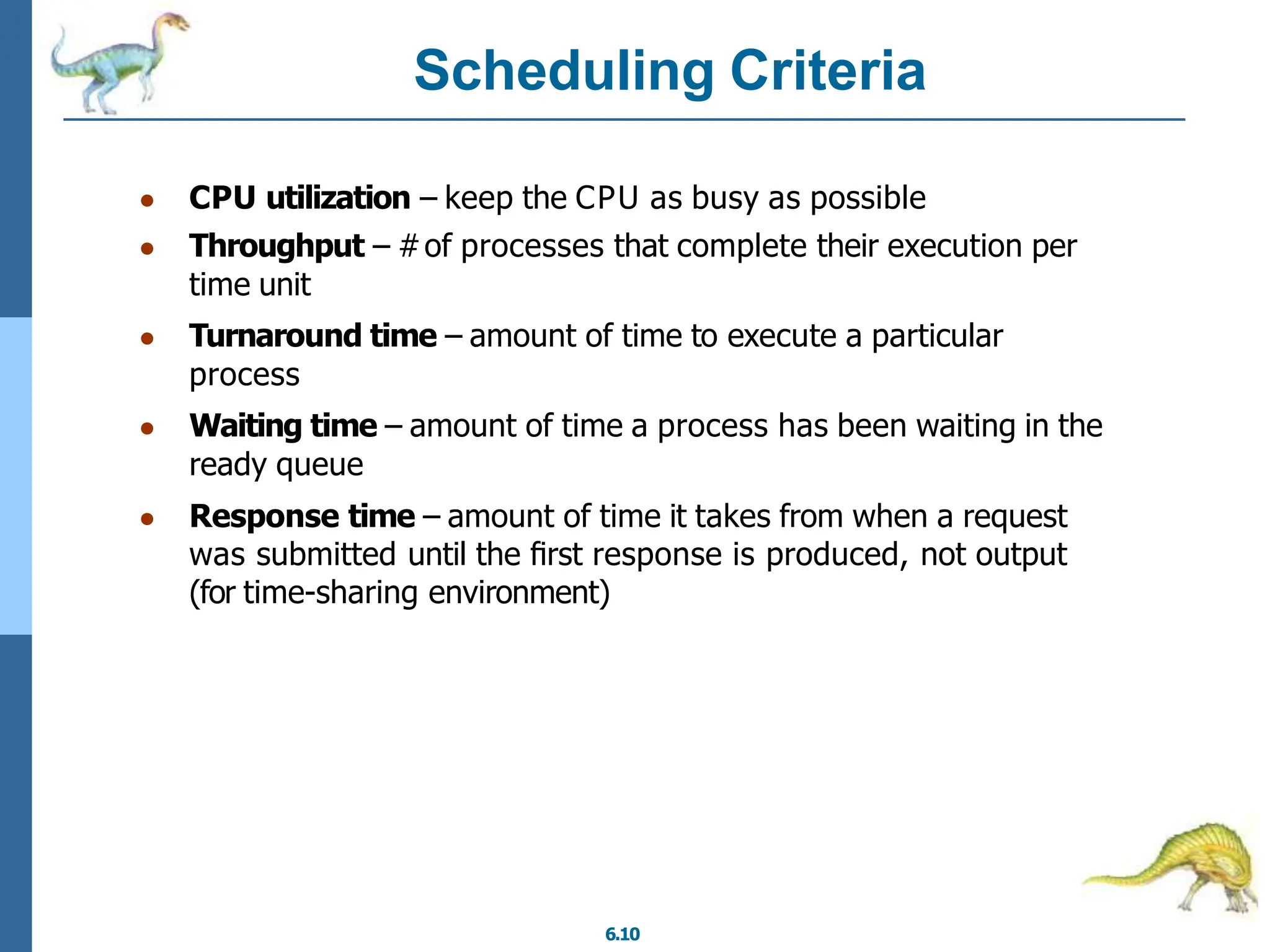Operating Systems Cpu Scheduling Process Ppt