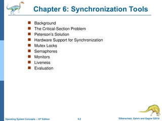 chapter 6.ppt synchronization tools in os | PPT