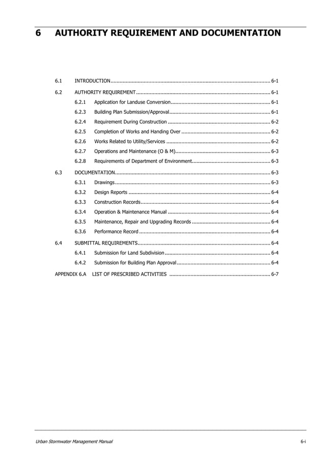 Ch 6 authority requirement and documentation | PDF
