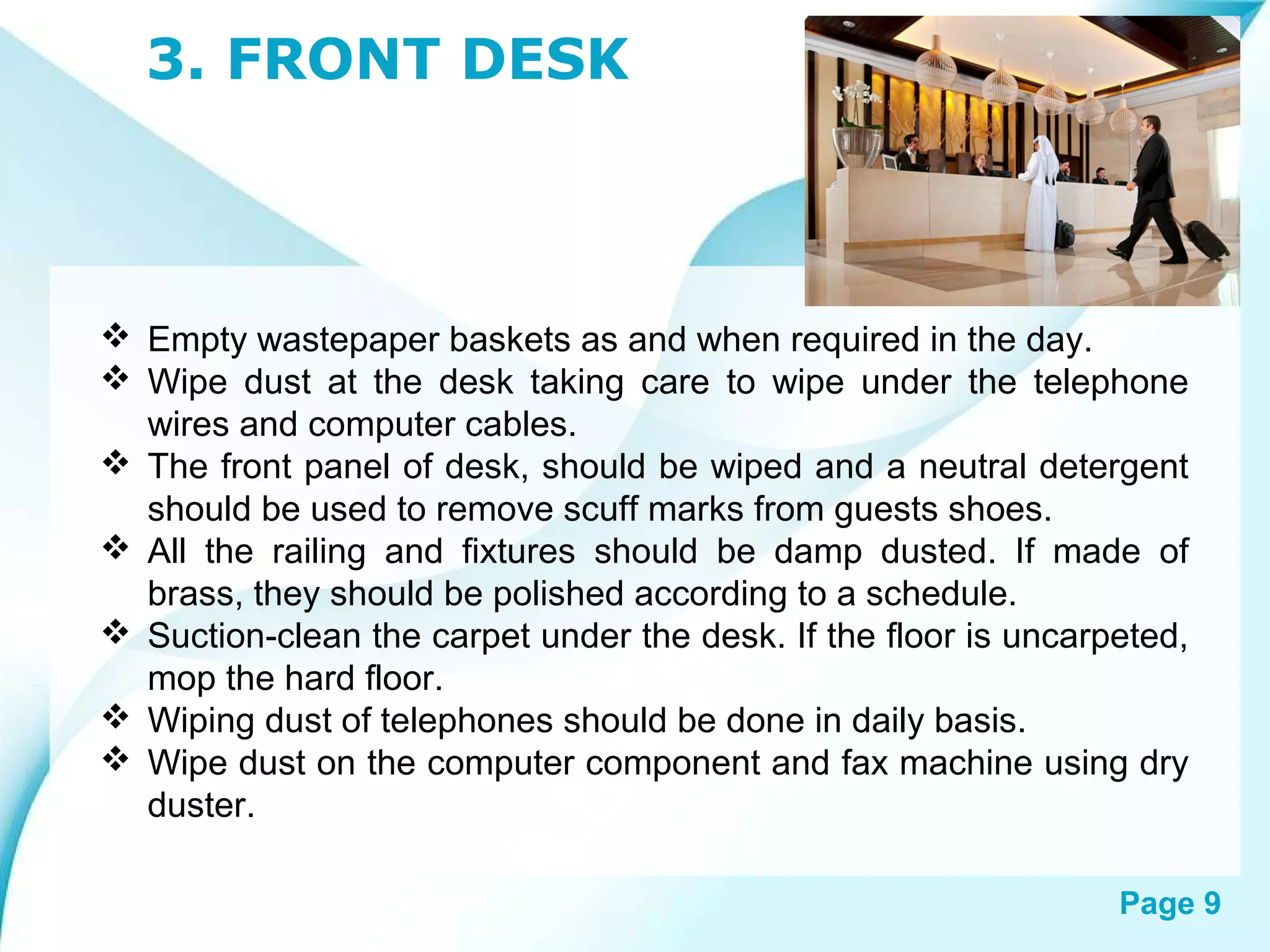 HOUSEKEEPING OPERATION: CLEANING PUBLIC AREAS | PPT