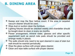 HOUSEKEEPING OPERATION: CLEANING PUBLIC AREAS | PPT