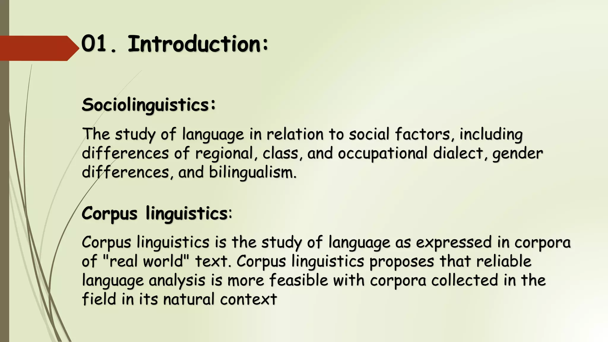 Ch 6 corpus linguistics | PPTX