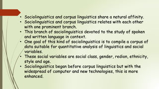 Ch 6 corpus linguistics | PPTX