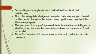 Ch 6 corpus linguistics | PPTX