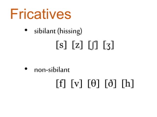 English Phonology - 03-Manners of Articulation | PPTX