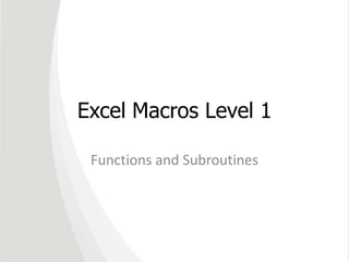 Unit 6: Functions and Subroutines - Part 2/2 | PPT