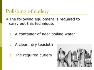THE FOOD SERVICE SEQUENCE (MISE EN PLACE) | PPT