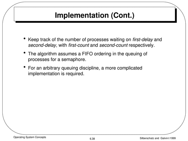 Chapter 5 Process Synchronization 22 Ppt